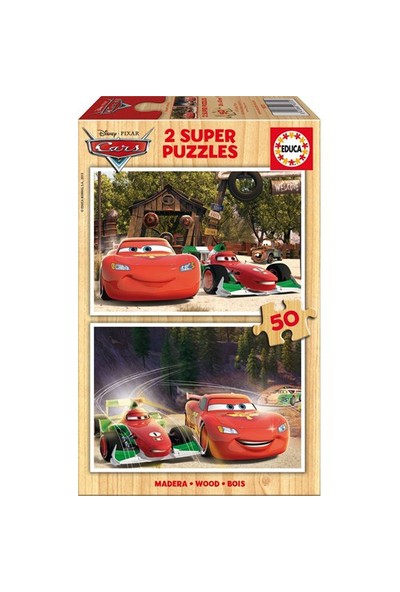 Educa Puzzle Çocuk 2X50 Parça Disney Cars