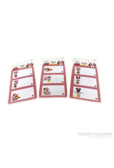 Uc Okul Etiketi Mınnıe Mouse (8X3) Mınnıe1400