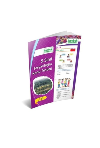 Zambak Yayınları 5.Sınıf Sosyal Bilgiler Konu Testleri (Yaprak Test) Zambak Yayınları 5.Sınıf Sosyal Bilgiler Konu Testleri (Yaprak Test)