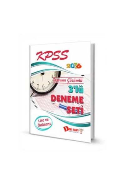 Dahi Adam Kpss 2016 Lise Ön Lisans 3 Lü Deneme Seti-Kolektif Dahi Adam Kpss 2016 Lise Ön Lisans 3 Lü Deneme Seti-Kolektif