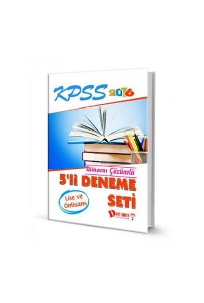 Dahi Adam Kpss 2016 Lise Ön Lisans 5 Li Deneme Seti-Kolektif Dahi Adam Kpss 2016 Lise Ön Lisans 5 Li Deneme Seti-Kolektif