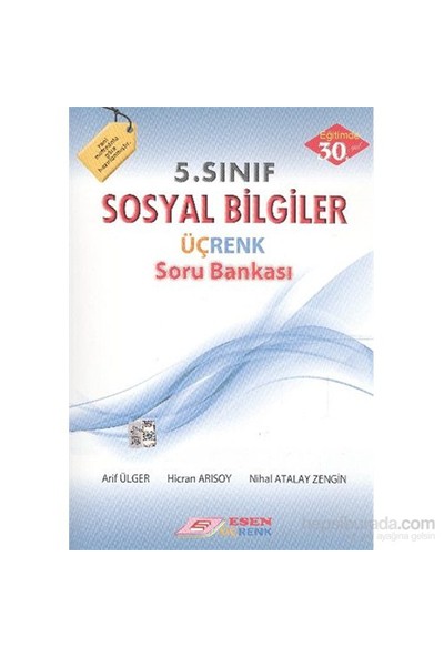 Esen 5. Sınıf Sosyal Bilgiler Üçrenk Soru Bankası