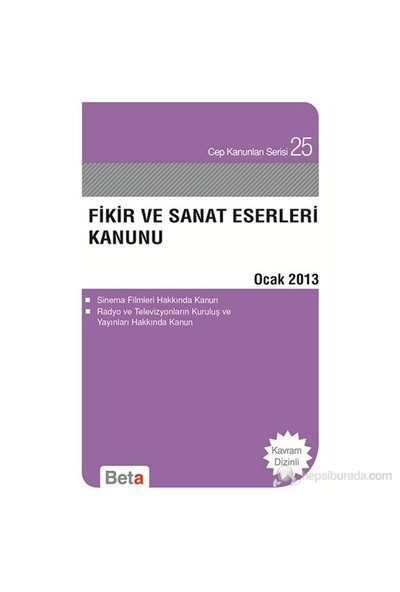 Fikir Ve Sanat Eserleri Kanunu-Celal Ülgen Fikir Ve Sanat Eserleri Kanunu-Celal Ülgen