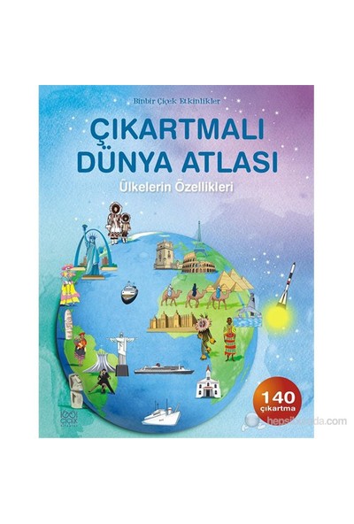 Çıkartmalı Dünya Atlası - Fiona Patchett Çıkartmalı Dünya Atlası - Fiona Patchett