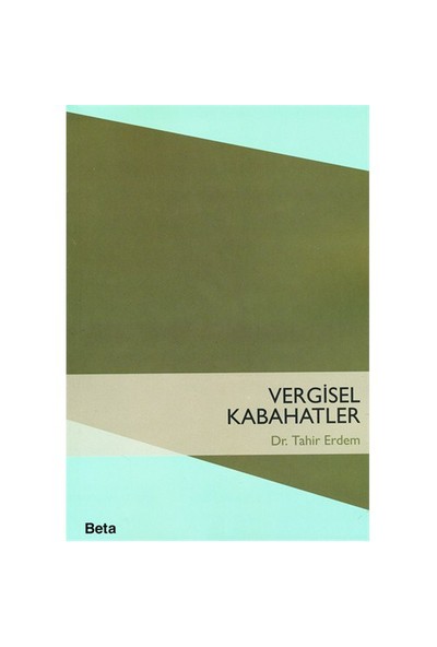 Vergisel Kabahatler - Tahir Erdem Vergisel Kabahatler - Tahir Erdem