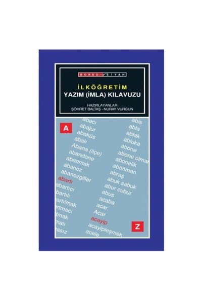 Bordo Siyah İlköğretim Yazım (İmla) Kılavuzu-Kolektif