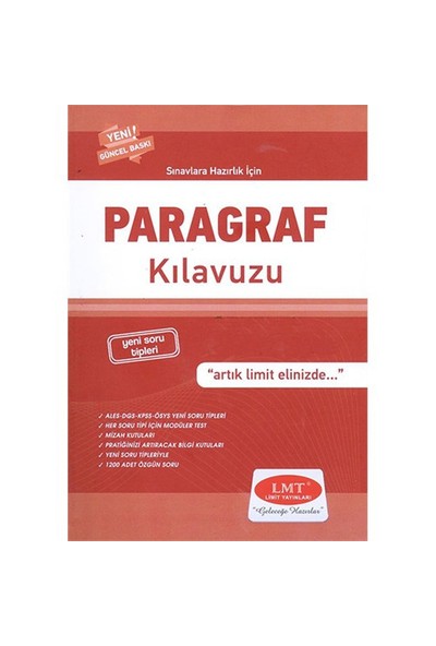 Limit Yayınları Ygs Lys Sınavlarına Hazırlık Paragraf Kılavuzu-Kolektif Limit Yayınları Ygs Lys Sınavlarına Hazırlık Paragraf Kılavuzu-Kolektif