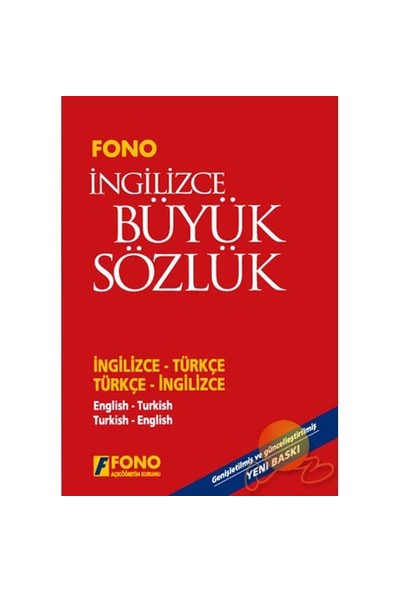 Fono İngilizce / Türkçe - Türkçe / İngilizce Büyük Sözlü