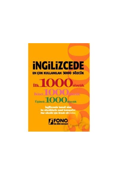 Fono İngilizcede En Çok Kullanılan 3000 Sözcük