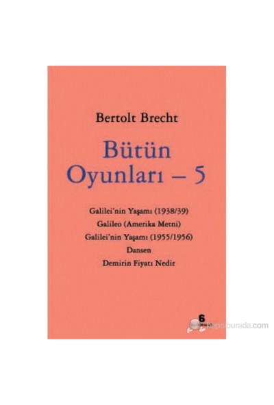 Bütün Oyunları - 5-Bertolt Brecht Bütün Oyunları - 5-Bertolt Brecht