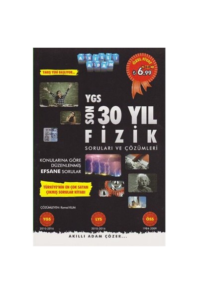 Akıllı Adam Son 30 Yıl YGS Fizik Soruları Ve Çözümleri