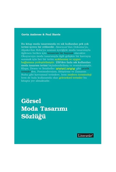 Görsel Moda Tasarımı Sözlüğü-Gavin Ambrose