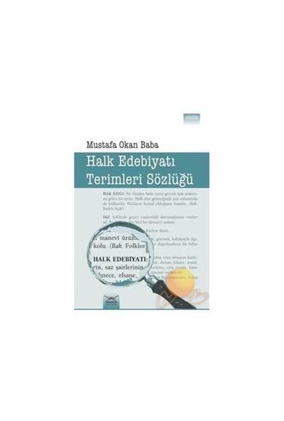 Halk Edebiyatı Terimleri Sözlüğü