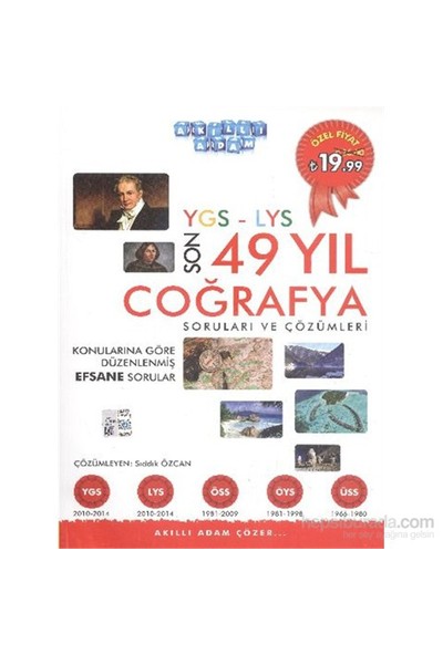 Akıllı Adam Ygs-Lys Son 51 Yıl Coğrafya Soruları Ve Çözümleri-Kolektif