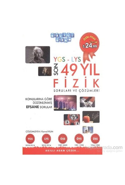 Akıllı Adam Ygs-Lys Son 51 Yıl Fizik Soruları Ve Çözümleri-Kolektif