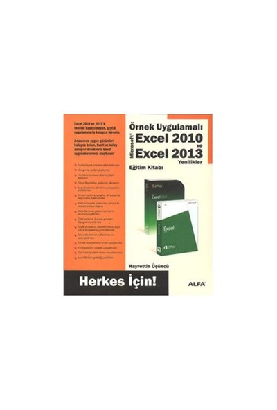 Örnek Uygulamalı Excel 2010 ve Excel 2013 Yenilikler Eğitim - Hayrettin Üçüncü Örnek Uygulamalı Excel 2010 ve Excel 2013 Yenilikler Eğitim - Hayrettin Üçüncü
