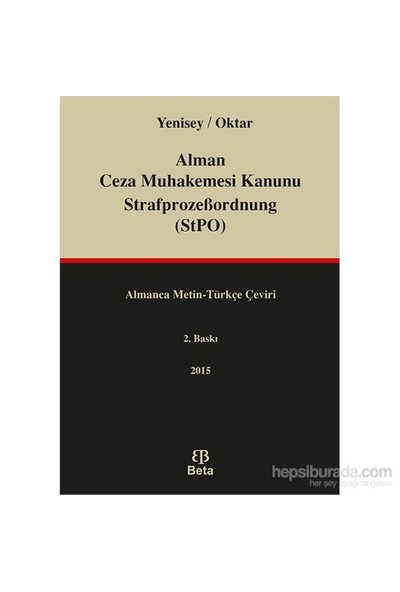 Alman Ceza Muhakemesi Kanunu-Salih Oktar
