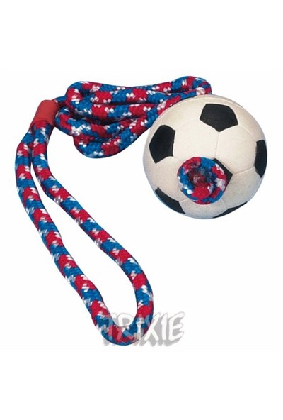 Trixie Köpek İpli Kauçuk Top Oyuncağı 6 cm 1M