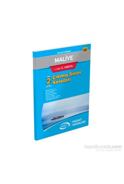 Murataçıköğretim 5523 Maliye 1. Sınıf 2. Yarıyıl Çıkmış Sınav Soruları-Komisyon Murataçıköğretim 5523 Maliye 1. Sınıf 2. Yarıyıl Çıkmış Sınav Soruları-Komisyon