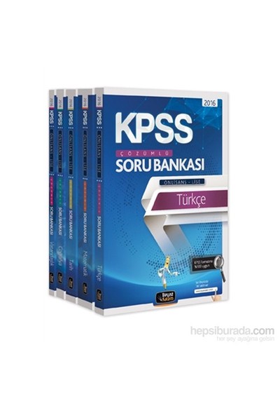 Beyaz Kalem Kpss 2016 Lise Ön Lisans Soru Bankası Modüler Set (5 Kitap)-Kolektif Beyaz Kalem Kpss 2016 Lise Ön Lisans Soru Bankası Modüler Set (5 Kitap)-Kolektif