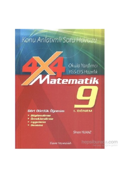 Elsim 4x4 9. Sınıf Matematik 1. Dönem
