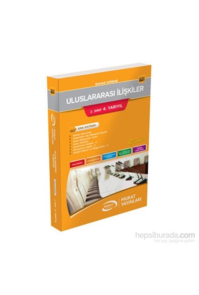 Murataçıköğretim 5641 Uluslararası İlişkiler 2.Sınıf 4.Yarıyıl-Komisyon