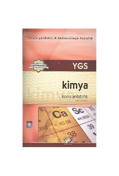 FDD YGS Kimya Konu Anlatımlı - Ahmet Aydoğan FDD YGS Kimya Konu Anlatımlı - Ahmet Aydoğan