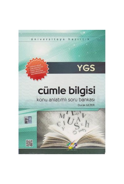 Fdd Ygs Cümle Bilgisi Konu Anlatımlı Soru Bankası - Durak Gezer Fdd Ygs Cümle Bilgisi Konu Anlatımlı Soru Bankası - Durak Gezer