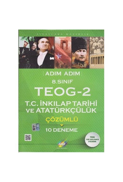 Fdd 8. Sınıf Adım Adım Teog 2 T.C. İnkılap Tarihi Ve Atatürkçülük Çözümlü 10 Deneme Fdd 8. Sınıf Adım Adım Teog 2 T.C. İnkılap Tarihi Ve Atatürkçülük Çözümlü 10 Deneme