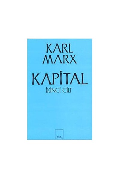 Kapital 2. Cilt Kapital 2. Cilt