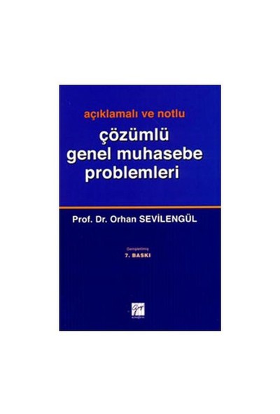 Çözümlü Genel Muhasebe Problemleri Çözümlü Genel Muhasebe Problemleri