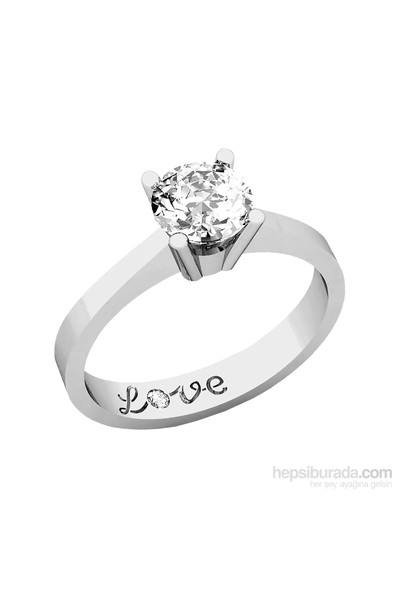 Silver & Silver 1 ct. Zirkon Taşlı 