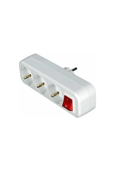 Anahtarlı Topraklı Golyat Fiş Priz 3Lü