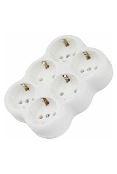 Golyat Topraklı Priz 6 Lı