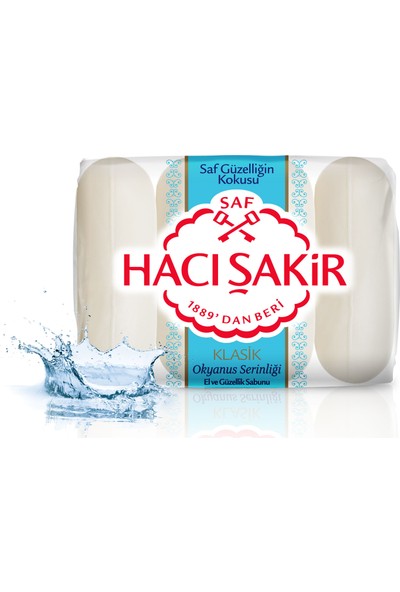 Hacı Şakir Güzellik Sabunu Klasik Okyanus Serinliği 4x70GR