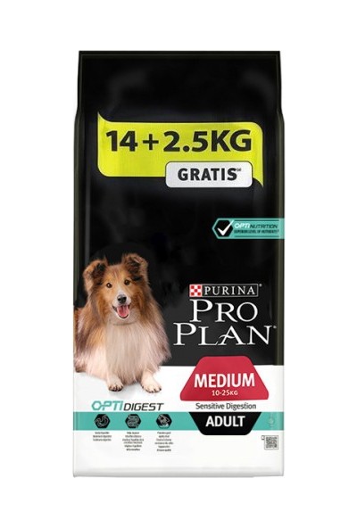 Pro Plan Adult Digestion Lamb Kuzu Etli Köpek Maması 14 + 2.5 kg Pro Plan Adult Digestion Lamb Kuzu Etli Köpek Maması 14 + 2.5 kg
