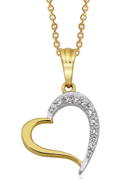 AltınSepeti Altın Kalp Kolye AS206KL