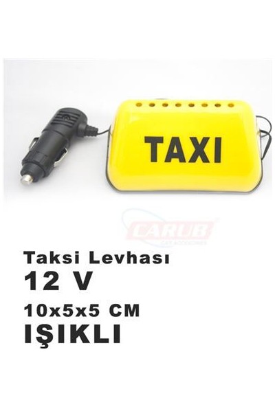Taksi Levhası 12V 10X5X5cm Işıklı Taksi Levhası 12V 10X5X5cm Işıklı