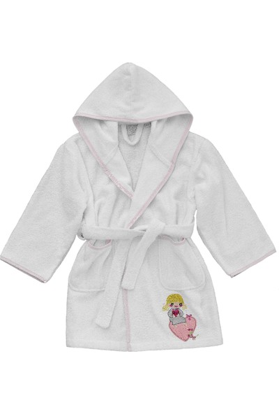 Z&R HOME Bambu 3-4 Yaş Çocuk Bornoz - Angel