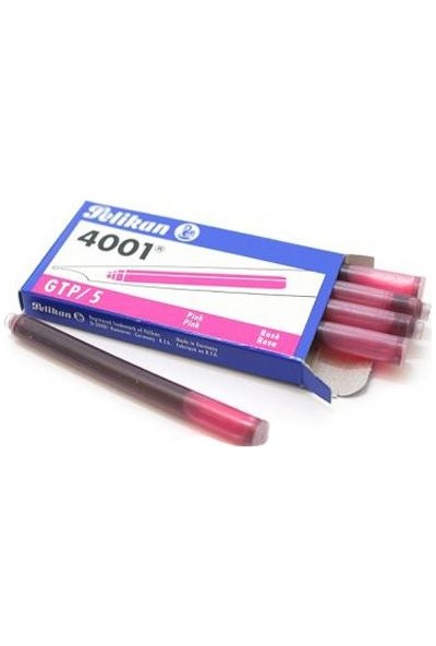 Pelikan Dolma Kalem Kartuşu Uzun Pembe 4001 Pelikan Dolma Kalem Kartuşu Uzun Pembe 4001