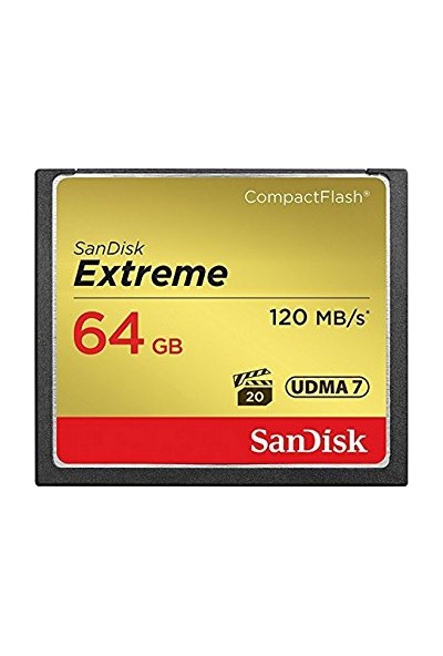 Sandisk 64GB CF Extreme Kart 120MB/S SDCFXSB-064G-G46 Sandisk 64GB CF Extreme Kart 120MB/S SDCFXSB-064G-G46
