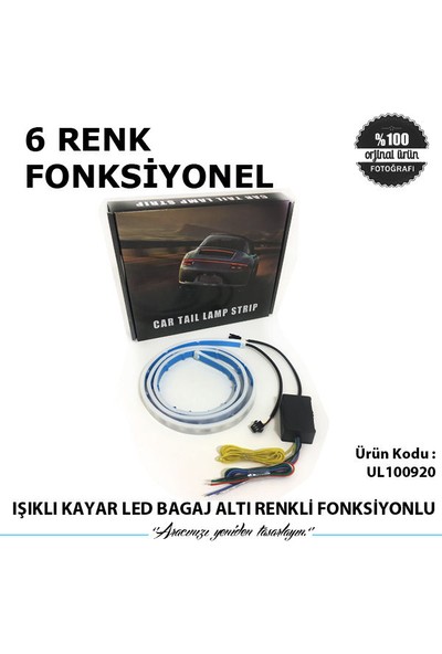 Carvonn Işıklı Kayar Led Bagaj Altı Renkli Fonksiyonlu Carvonn Işıklı Kayar Led Bagaj Altı Renkli Fonksiyonlu