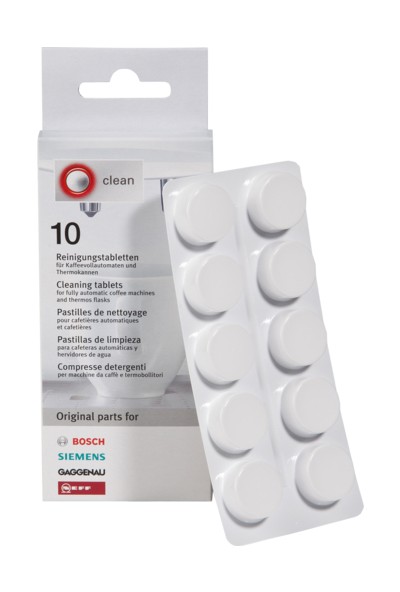 Bosch Kahve Makinesi Temizleme Tableti 1x10 Adet Bosch Kahve Makinesi Temizleme Tableti 1x10 Adet