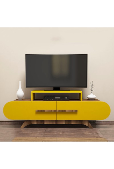 Variant Concept Rose Tv Ünitesi Ceviz - Sarı