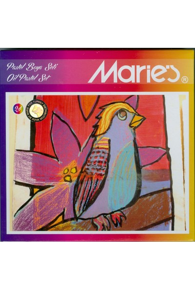Marıes Pastel Boya 24 Renk Karton Kutu Marıes Pastel Boya 24 Renk Karton Kutu