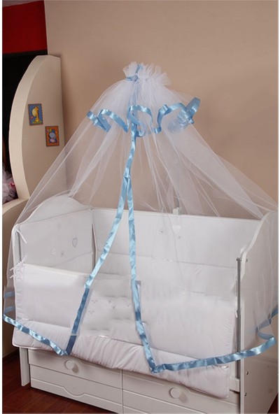 Tommybaby Saten Lüx Bebek Beşik Cibinliği + Demir Tam Takım