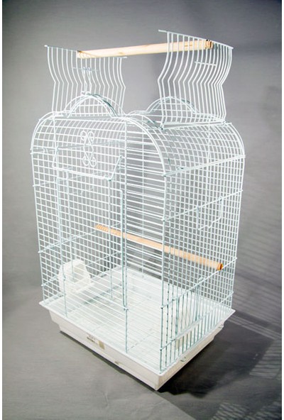 Qh Pet Cage Qh Papağan Kafesi Beyaz Renkli (46.5 X 36 X 70) Qh Pet Cage Qh Papağan Kafesi Beyaz Renkli (46.5 X 36 X 70)