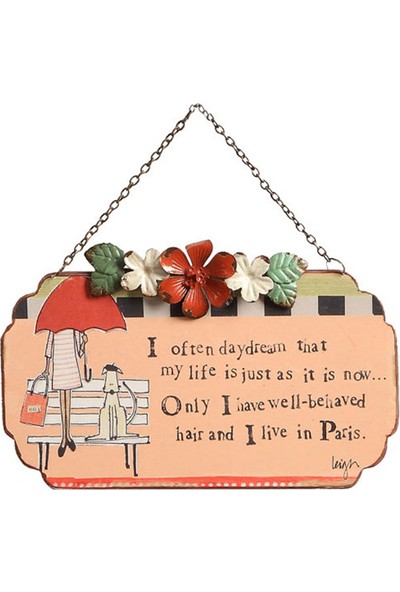 Evdebir Home Banktaki Köpek Metal Duvar Panosu