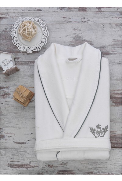 Ecocotton Organik Pamuk Large Bay Bornoz - Azra Krem Ecocotton Organik Pamuk Large Bay Bornoz - Azra Krem