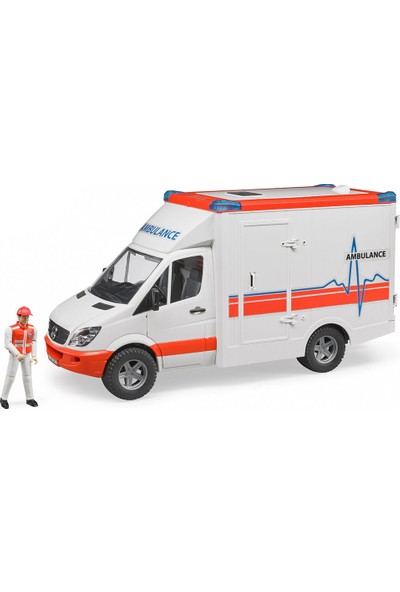 Bruder Mercedes Benz Sprinter Ambulans ve Ekibi BR02536 Bruder Mercedes Benz Sprinter Ambulans ve Ekibi BR02536